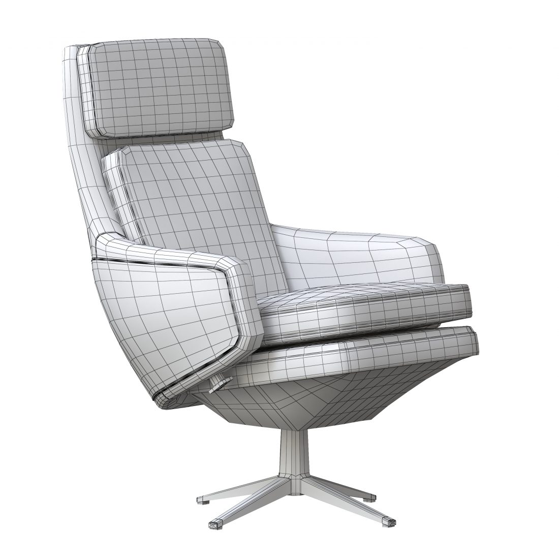 Grand Relax Lounge Chair - 3D Model for VRay