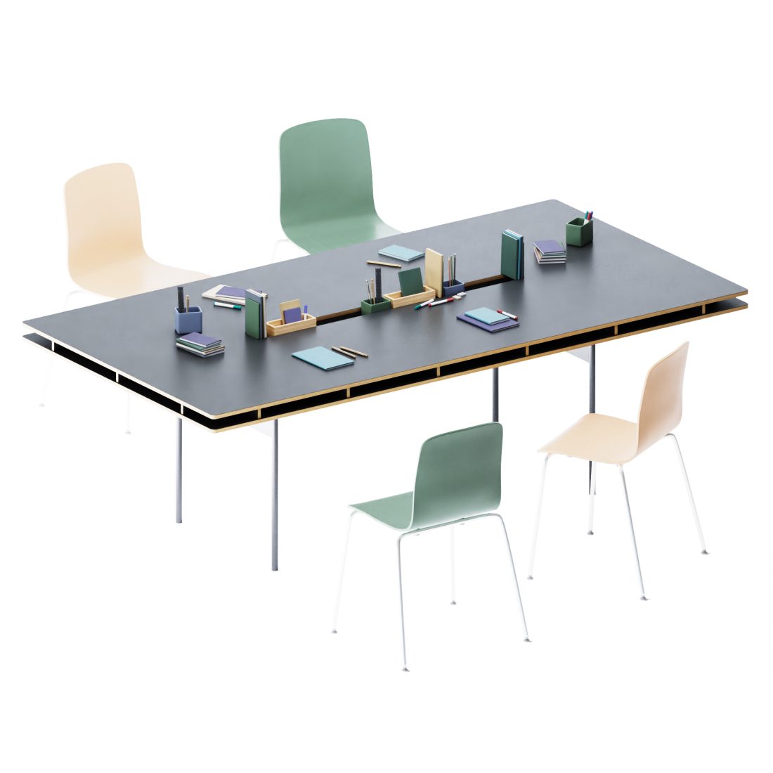 Studio Fact Table System By Bene - 3D Model for Corona