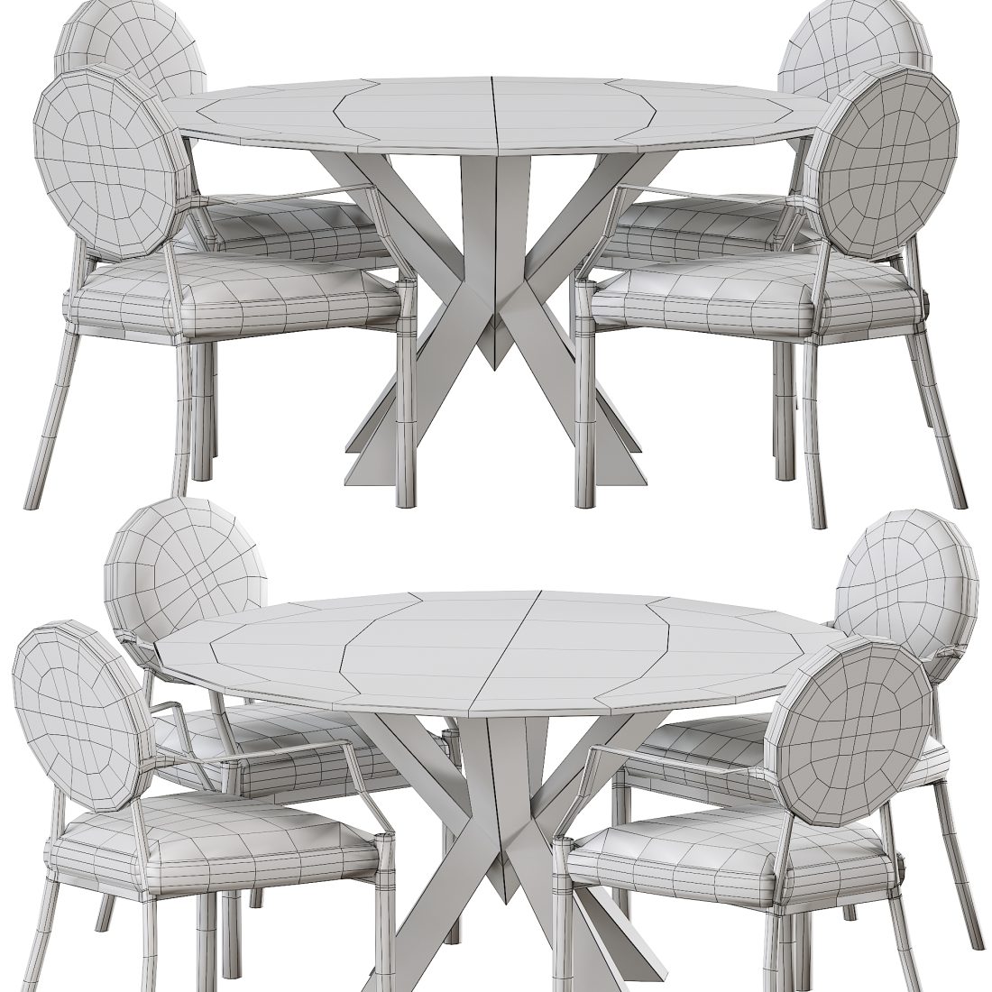 Eichholtz SCRIBE & TRIUMPH Dining Table - 3D Model for Corona